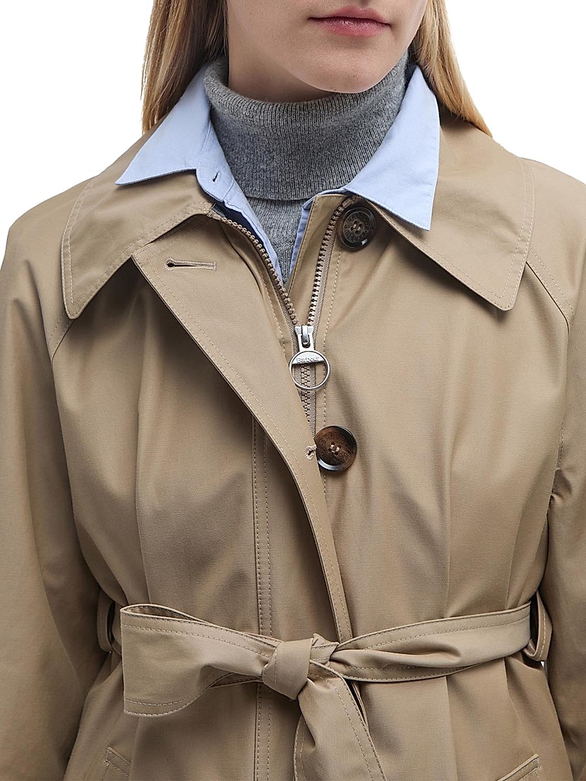 Shop Barbour Beatrix Longline Trench Coat | Saks Fifth Avenue Shop Barbour Beatrix Longline Trench Coat | Saks Fifth Avenue