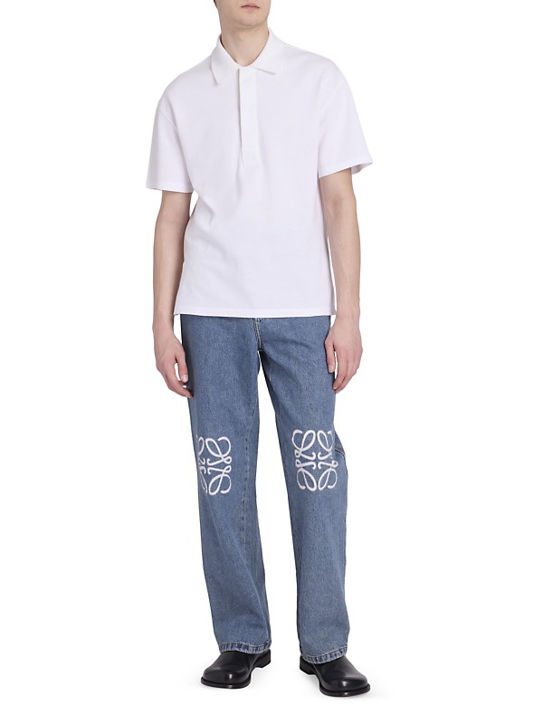 Shop LOEWE Anagram Logo-Embroidered Baggy Jeans | Saks Fifth Shop LOEWE Anagram Logo-Embroidered Baggy Jeans | Saks Fifth