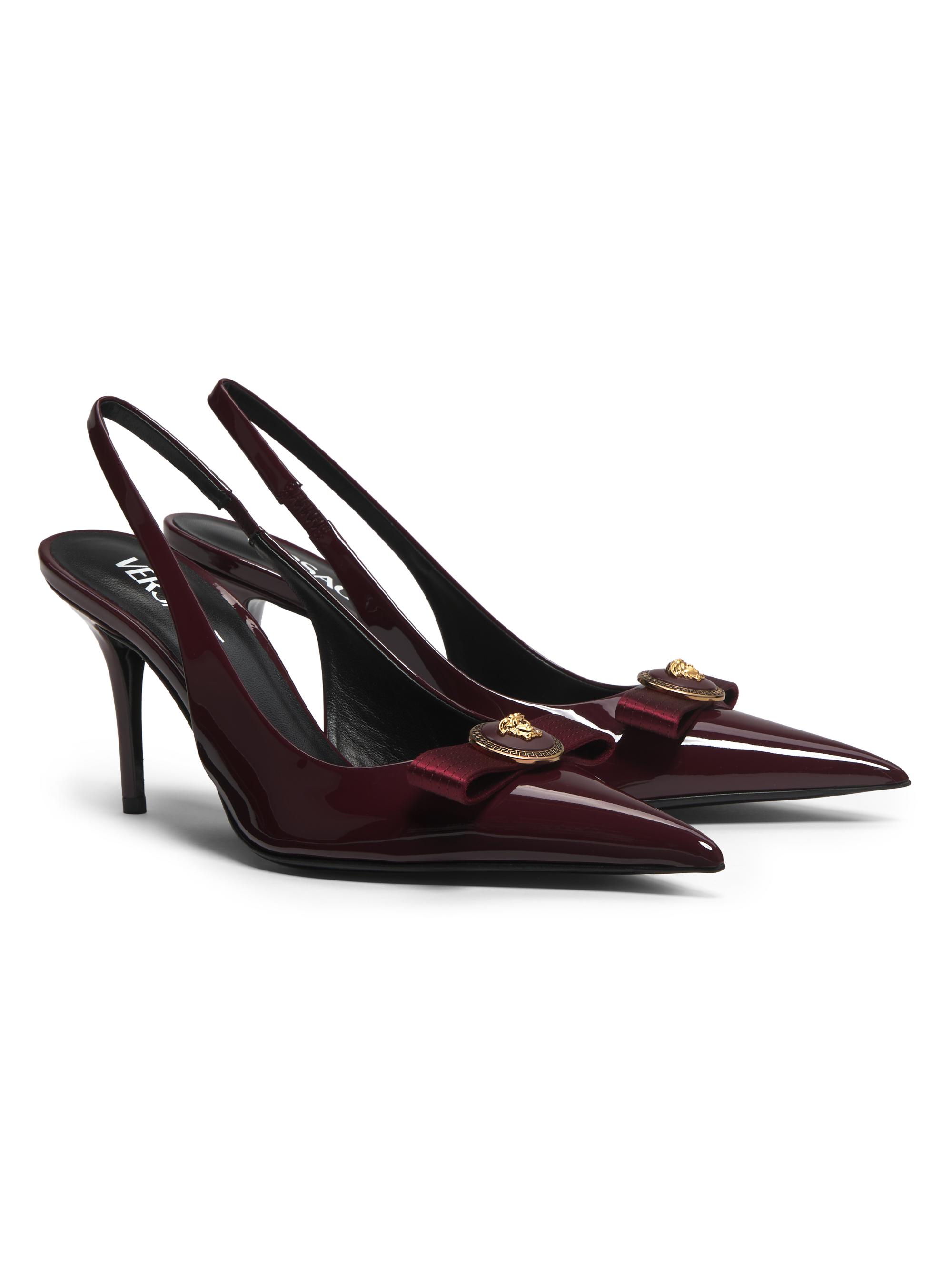 Versace Gianni Ribbon 85MM Slingback Pumps | Saks Fifth Avenue