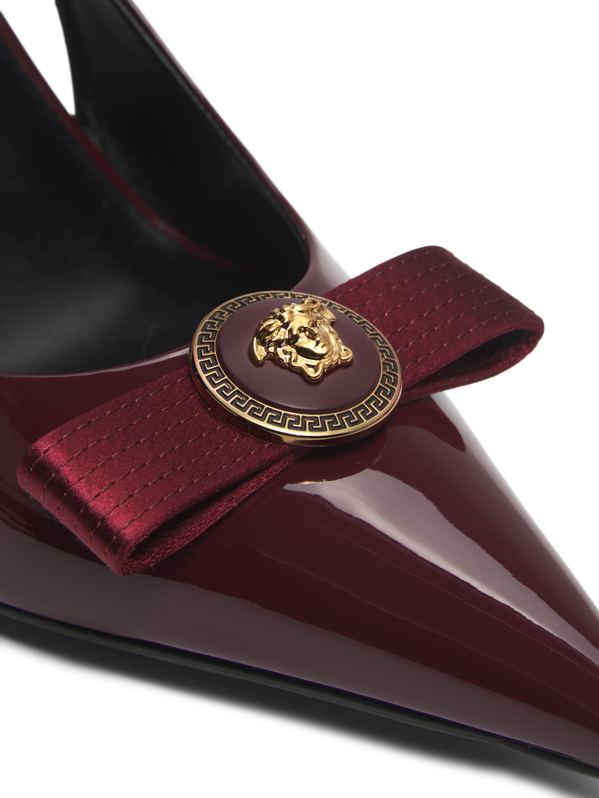 Versace Gianni Ribbon 85MM Slingback Pumps | Saks Fifth Avenue