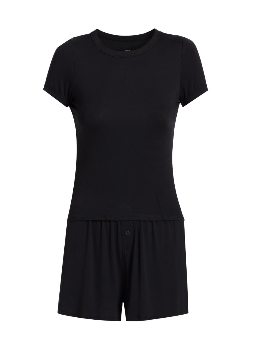 Lunya Rib-Knit T-Shirt & Shorts Set | Saks Fifth Avenue