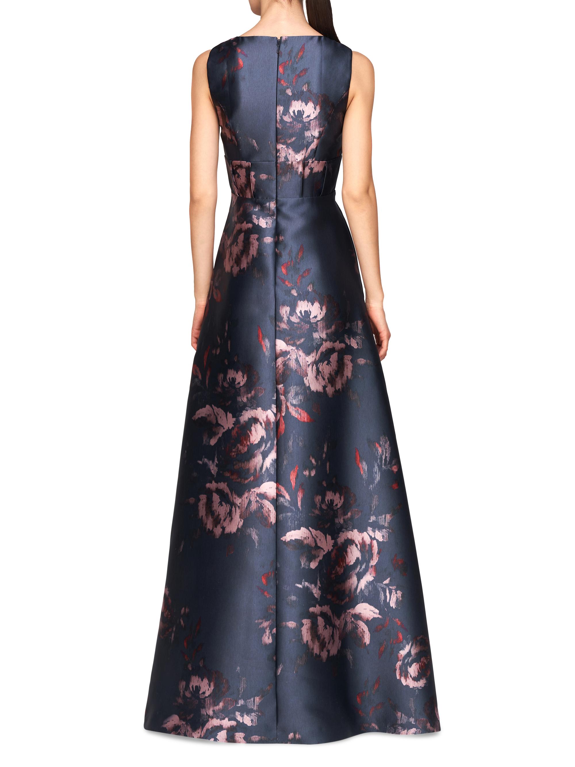 Kay Unger Alexandra Rose Print Gown | Saks Fifth Avenue