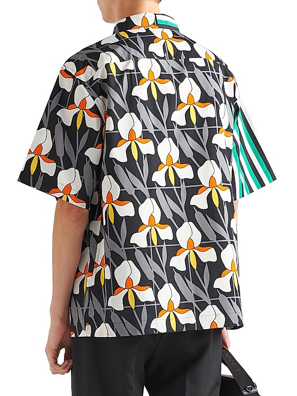 Shop Prada Double Match Cotton Shirt | Saks Fifth Avenue Shop Prada Double Match Cotton Shirt | Saks Fifth Avenue