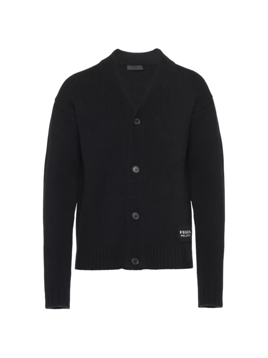 Shop Prada Cashmere Knit Cardigan | Saks Fifth Avenue Shop Prada Cashmere Knit Cardigan | Saks Fifth Avenue