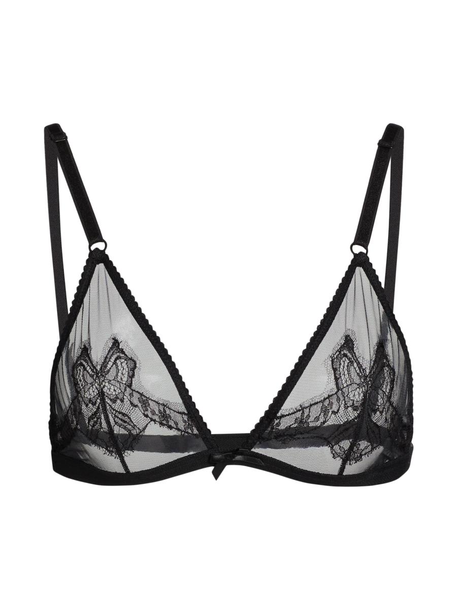Dolce&Gabbana Bow Mesh Soft Bra | Saks Fifth Avenue