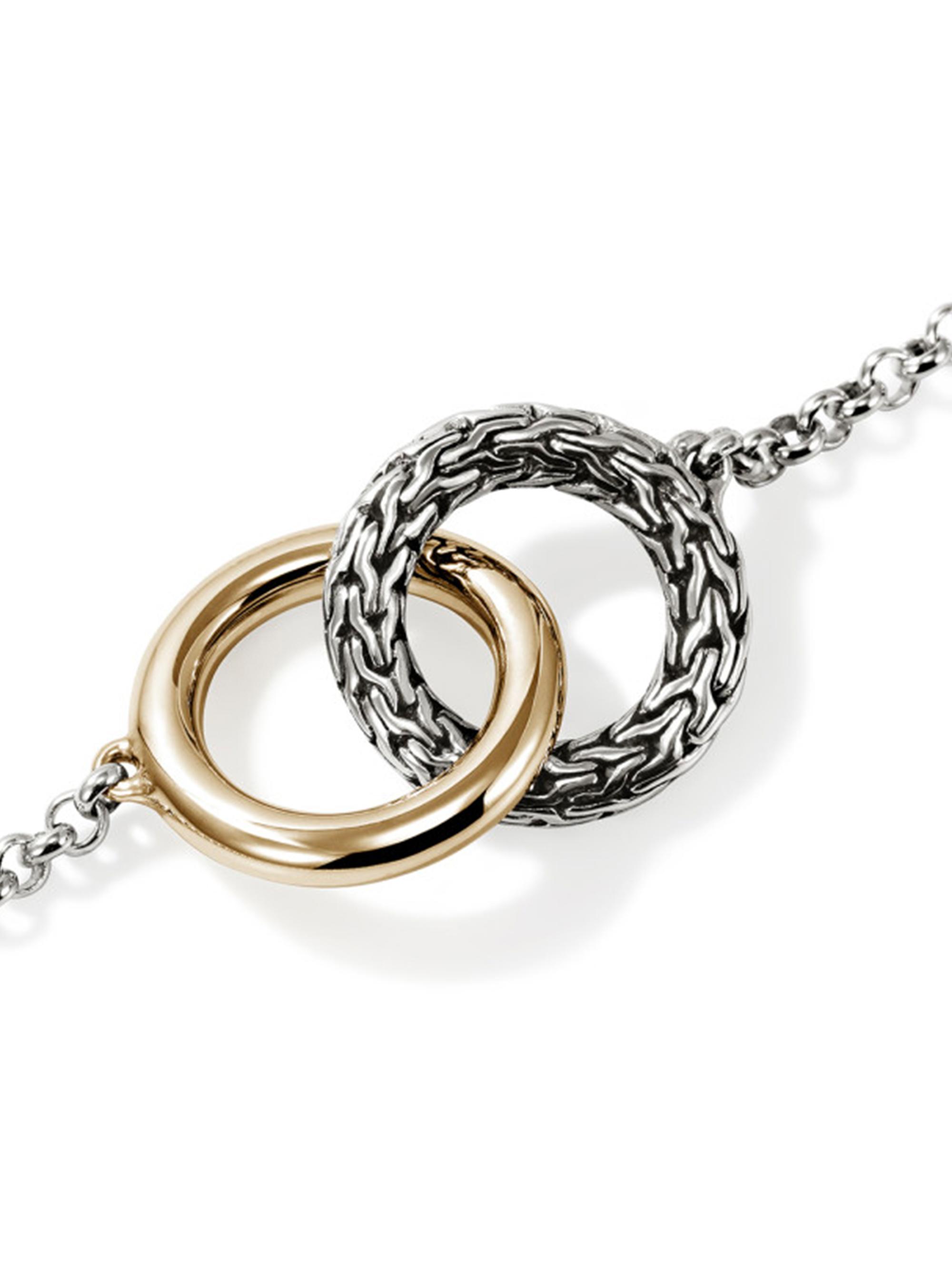 John Hardy JH Essentials 14K Yellow Gold & Sterling Silver Linked ...