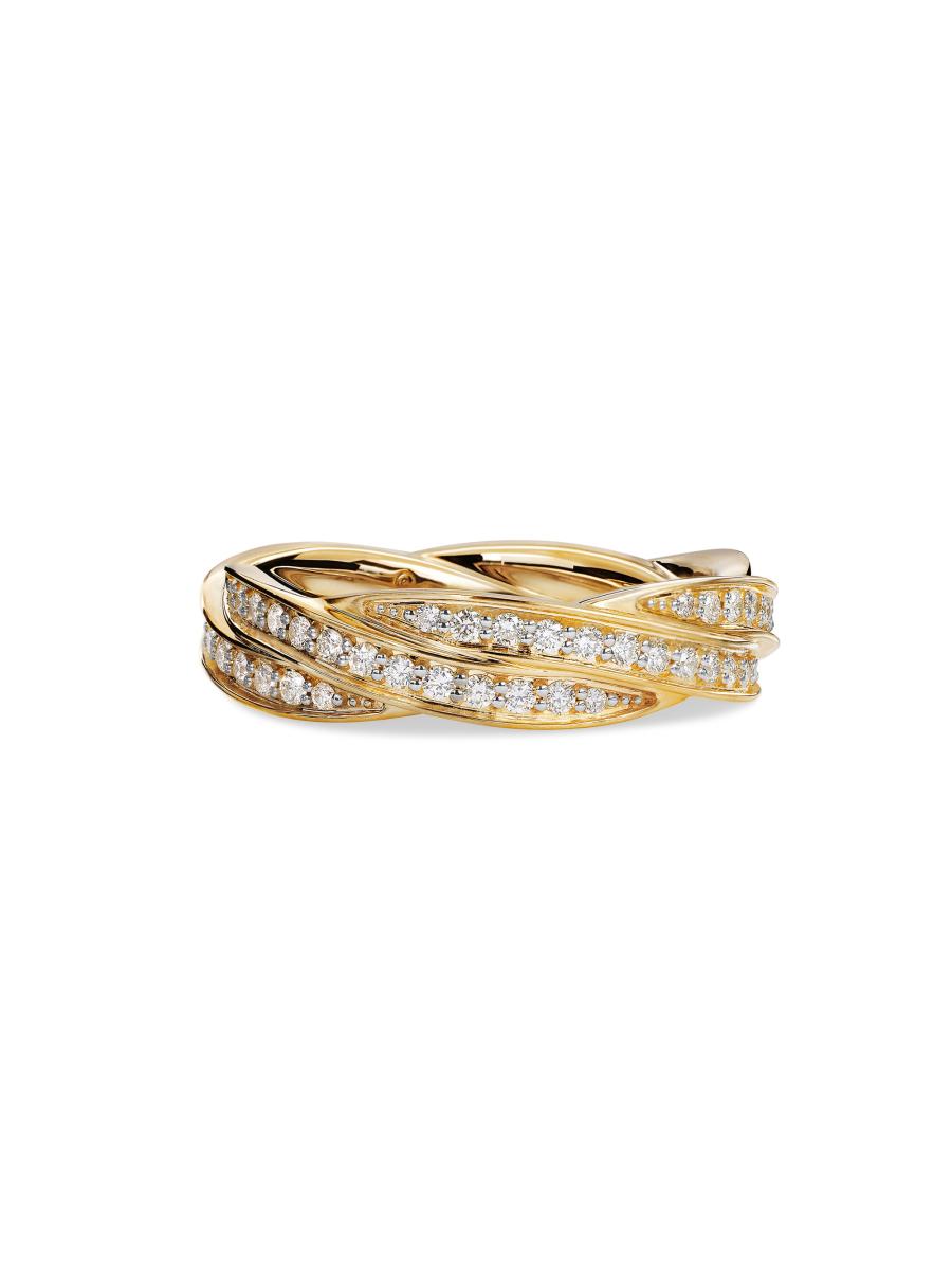 David Yurman DY Helios⿢ Band Ring in 18K Yellow Gold | Saks Fifth Avenue