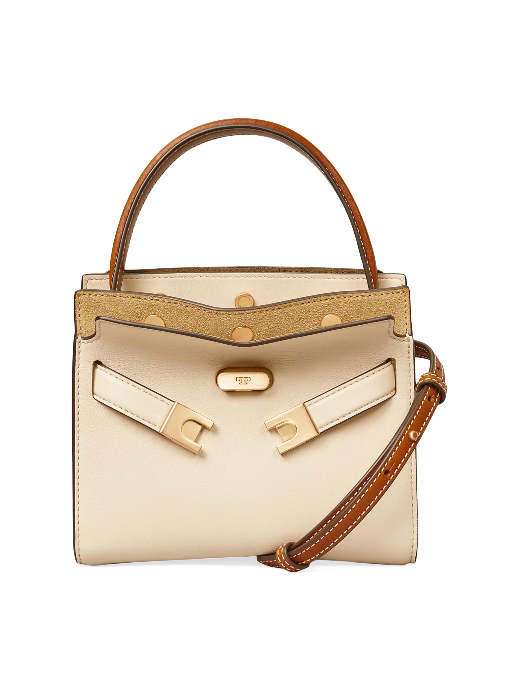 Shop Tory Burch Mini Lee Radziwill Leather Top Handle Bag | Saks Fifth Avenue