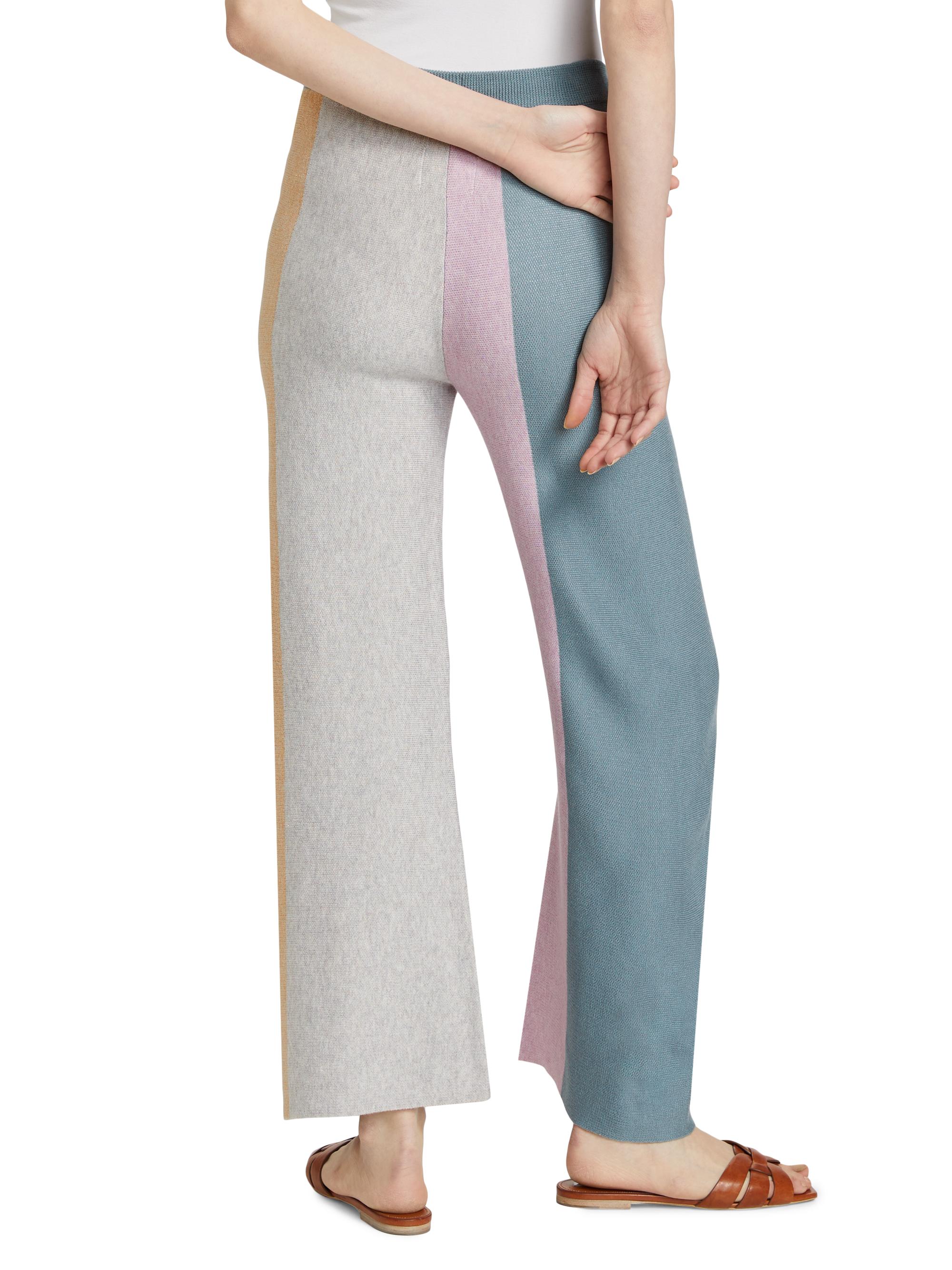 Stellae Dux Colorblock Wide-Leg Knit Pants | Saks Fifth Avenue