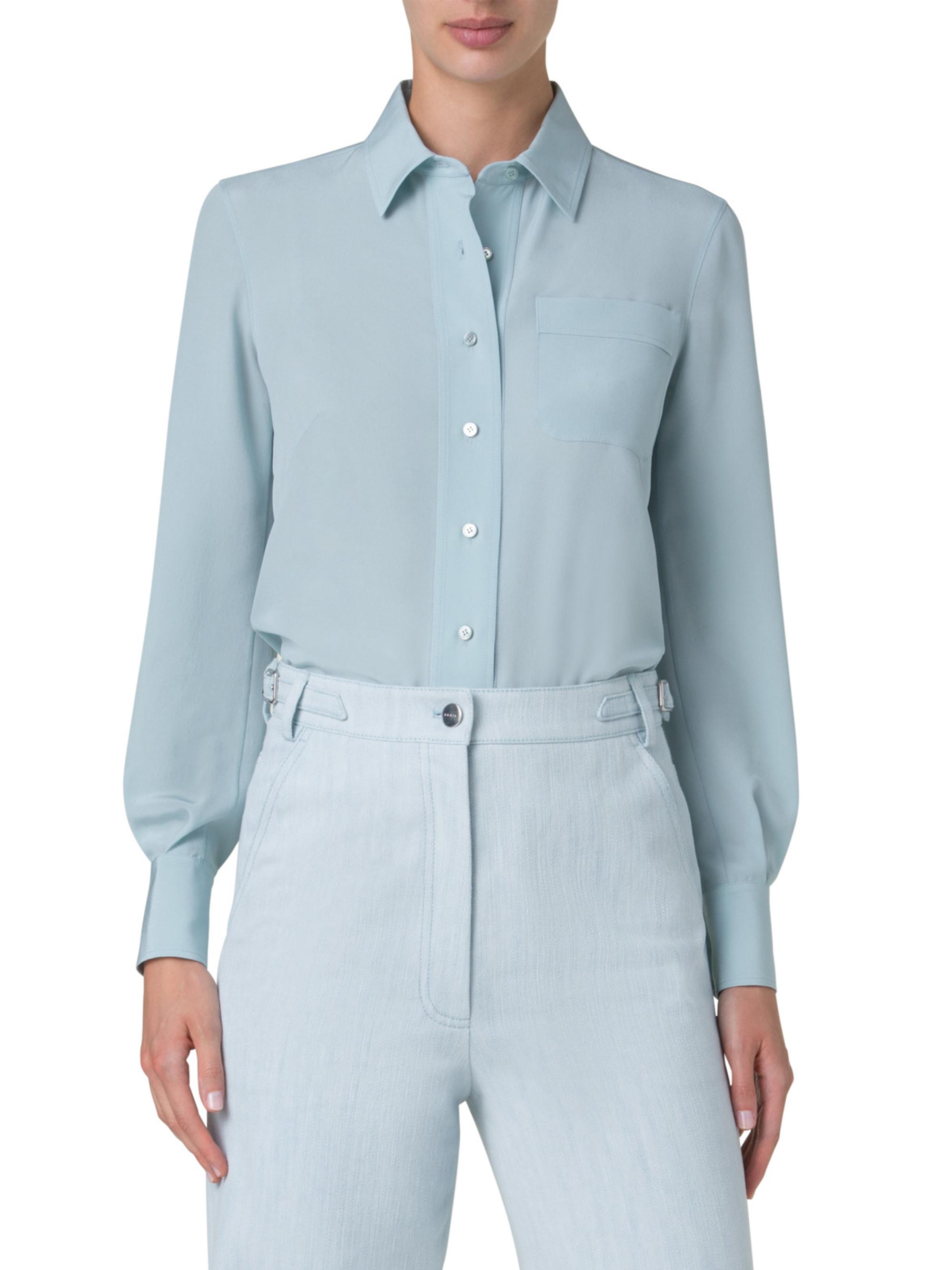 Akris Silk Tunic Blouse | Saks Fifth Avenue