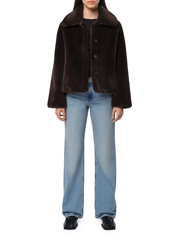 Shop Apparis Elis Faux Fur Cropped Jacket | Saks Fifth Avenue Shop Apparis Elis Faux Fur Cropped Jacket | Saks Fifth Avenue