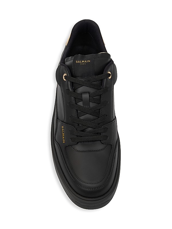 Shop Balmain B-Court Flip Low-Top Leather Sneakers | Saks Shop Balmain B-Court Flip Low-Top Leather Sneakers | Saks