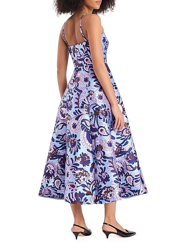 Shop kate spade new york Anita Brocade Floral Midi-Dress Shop kate spade new york Anita Brocade Floral Midi-Dress