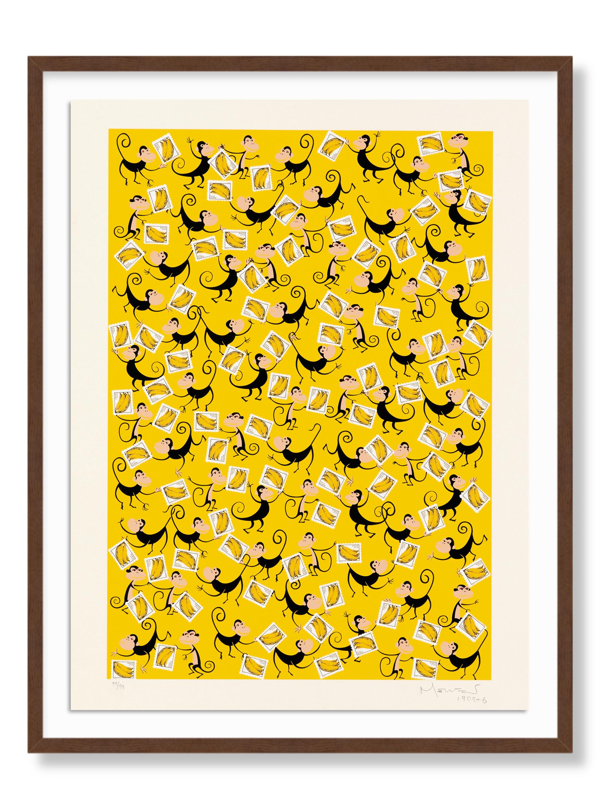 Nelson Leirner ''Yes, nos tenos bananas'' Framed Screenprint on Paper ...