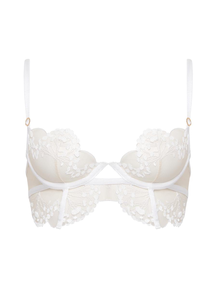 Bluebella Floral-Embroidered Tulle Longline Bra | Saks Fifth Avenue