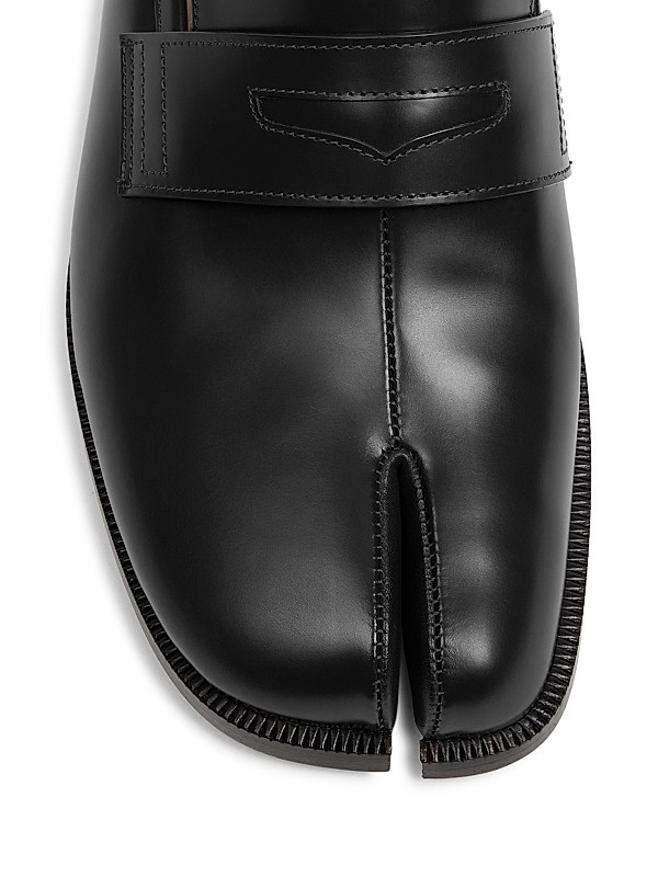 Shop Maison Margiela Tabi Leather Slip-On Loafers | Saks Shop Maison Margiela Tabi Leather Slip-On Loafers | Saks