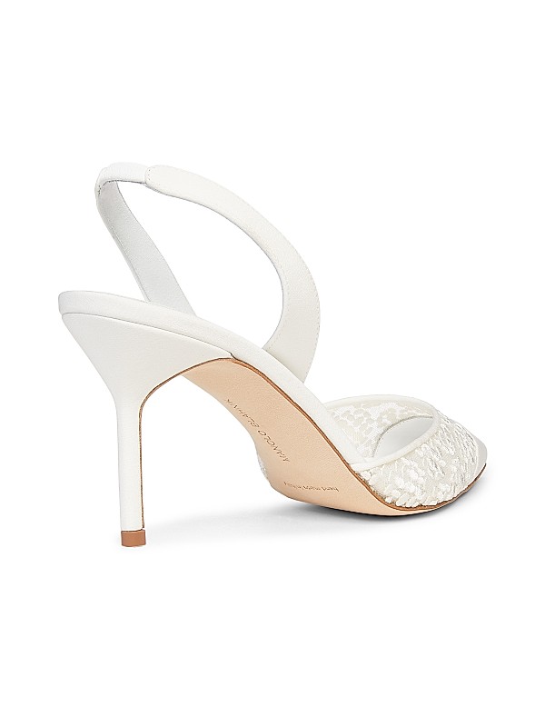 Shop Manolo Blahnik Capsli 70MM Leather Slingback Pumps Shop Manolo Blahnik Capsli 70MM Leather Slingback Pumps