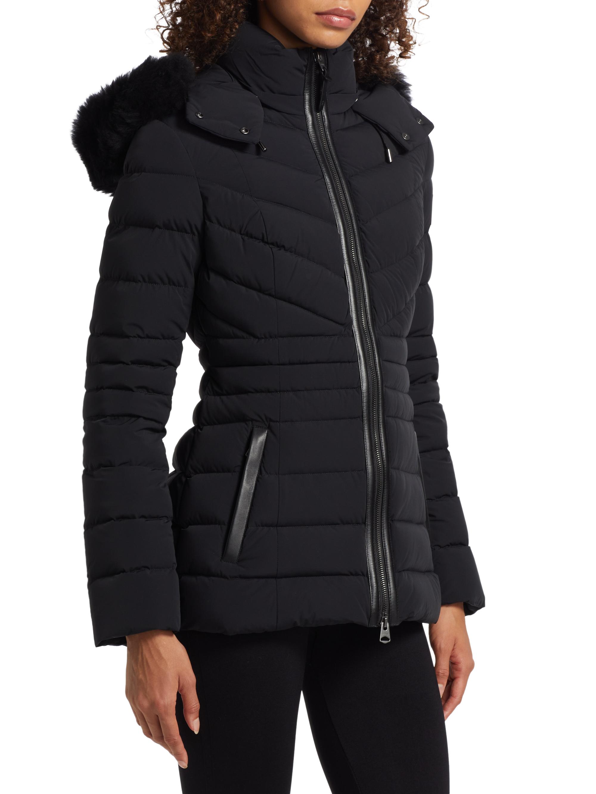 Mackage Patsy Agile 360 Down Jacket With Removable Shearling Hood ...