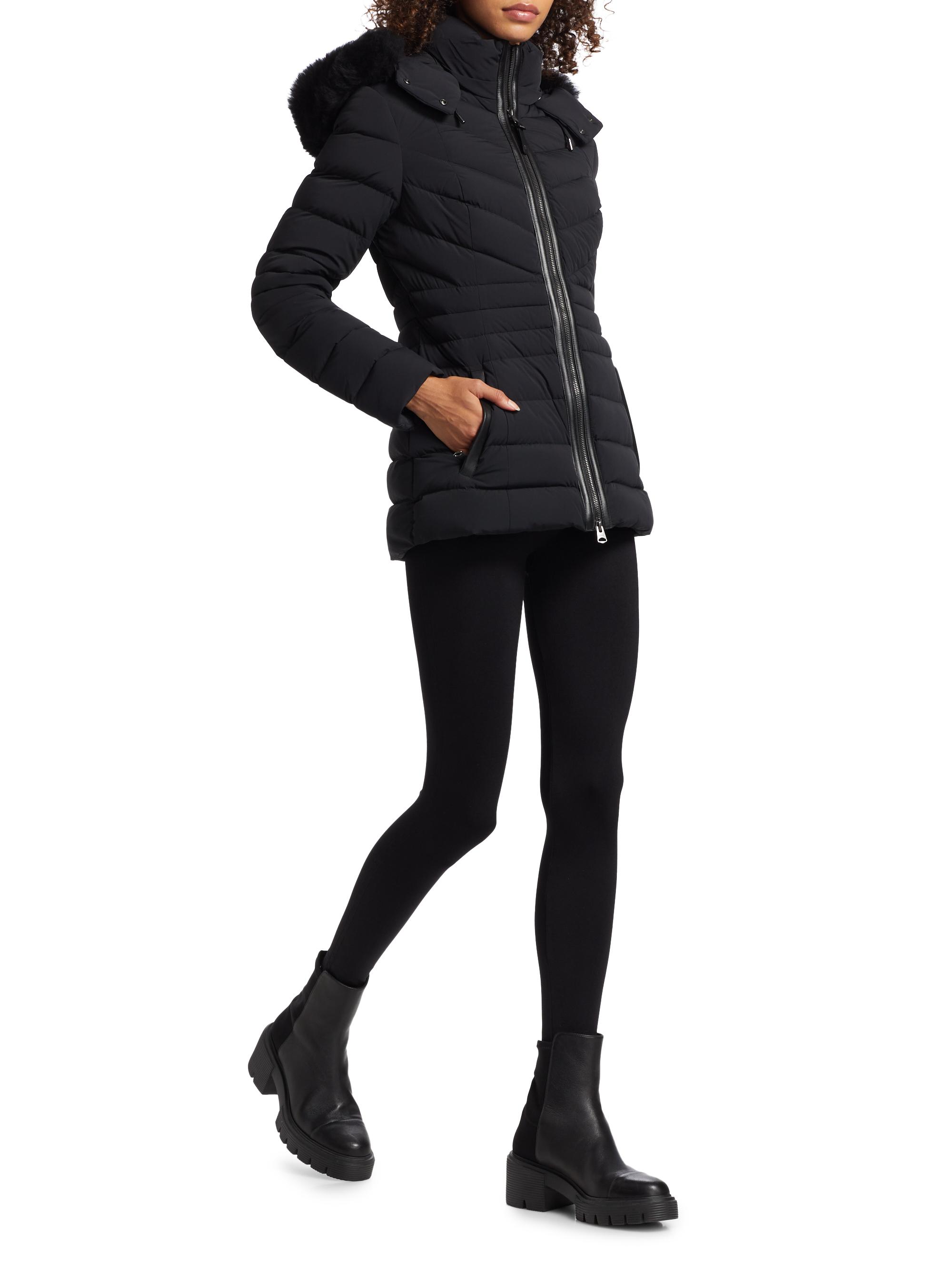 Mackage Patsy Agile 360 Down Jacket With Removable Shearling Hood ...
