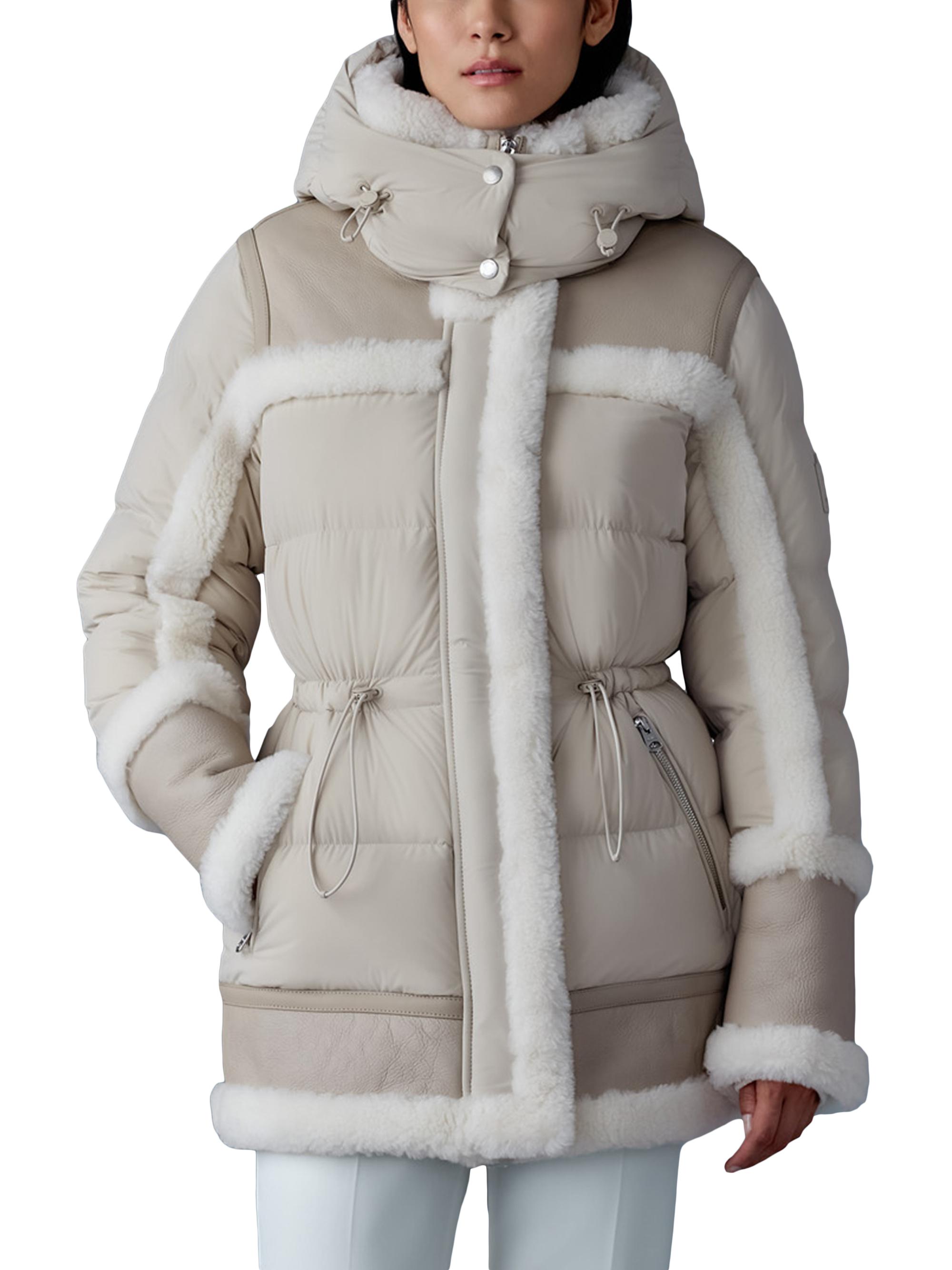 Mackage Lilibeth Mixed-Media Shearling Down Parka | Saks Fifth Avenue