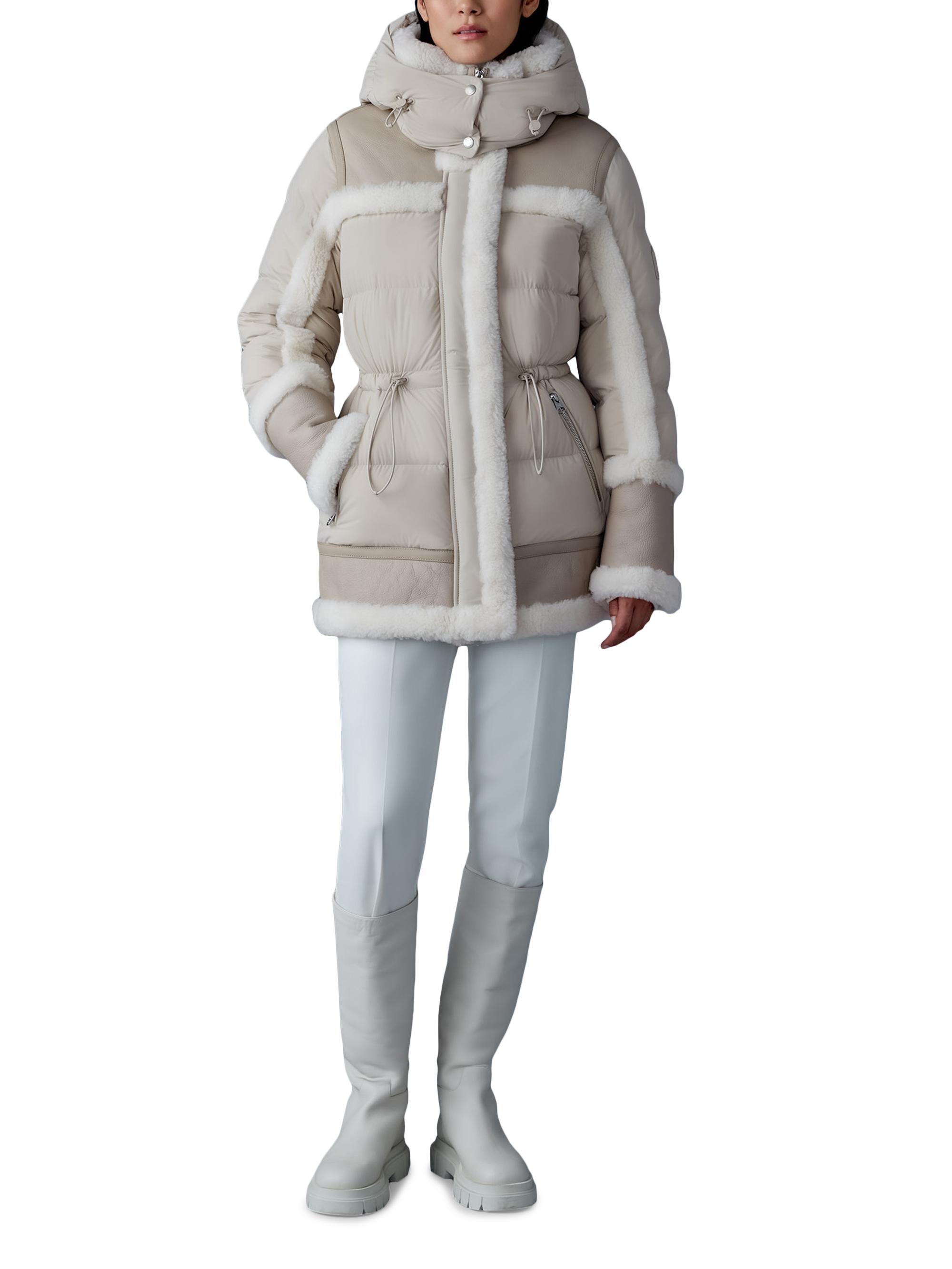 Mackage Lilibeth Mixed-Media Shearling Down Parka | Saks Fifth Avenue