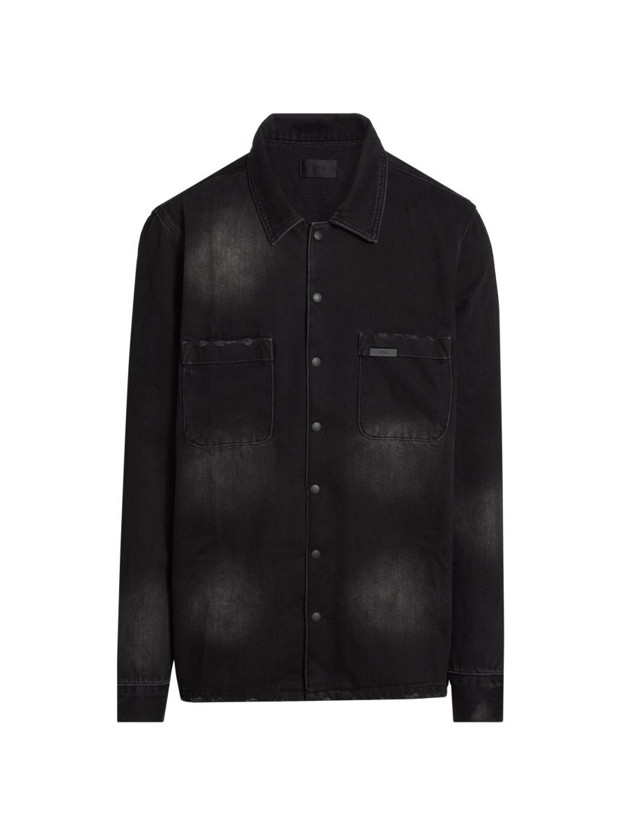 RTA Samson Faded Distressed Denim Jacket | Saks Fifth Avenue