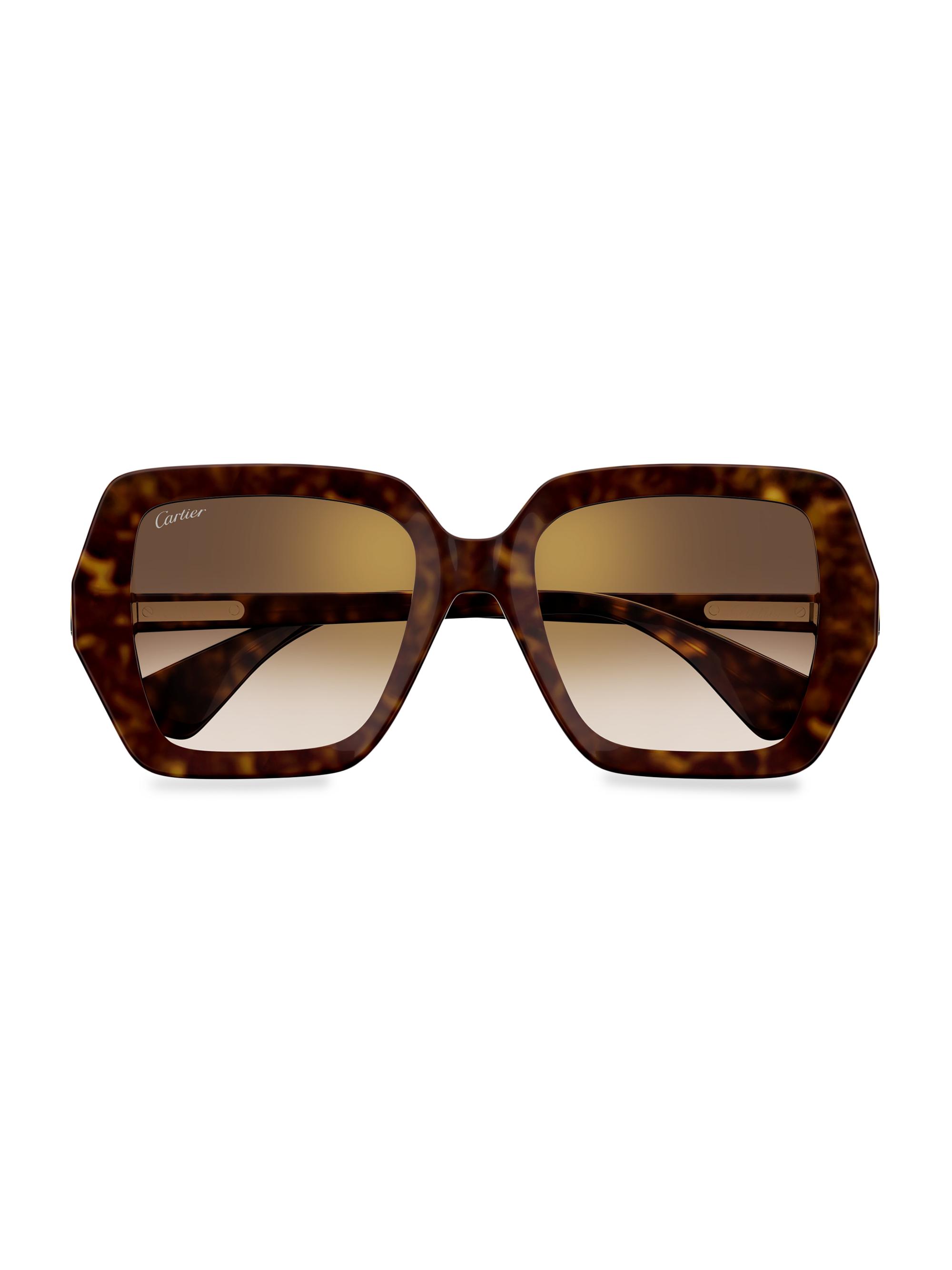 Cartier C Decor 24K Goldplated 58MM Butterfly Sunglasses | Saks Fifth ...