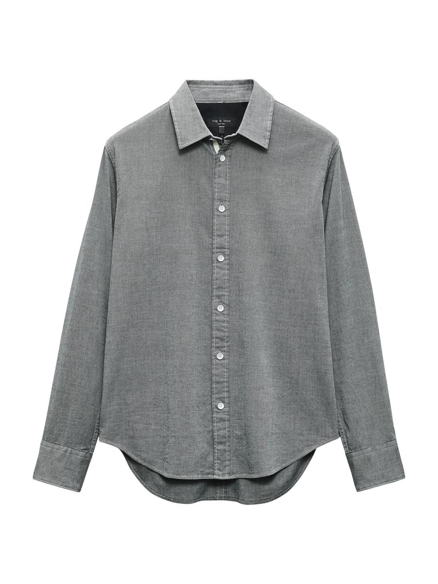 Shop rag & bone Tomlin Cotton Button-Front Shirt | Saks Fifth Avenue