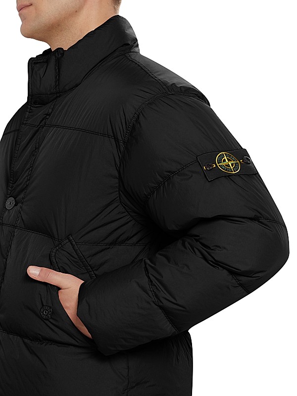 Shop Stone Island Seamless Tunnel Down Bomber Jacket | Saks Shop Stone Island Seamless Tunnel Down Bomber Jacket | Saks