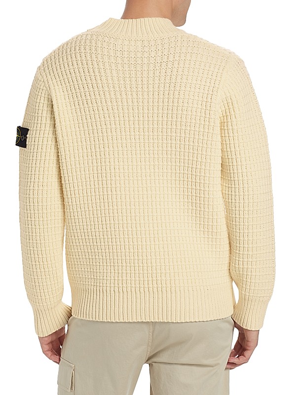 Shop Stone Island Wool Chunky Sweater | Saks Fifth Avenue Shop Stone Island Wool Chunky Sweater | Saks Fifth Avenue