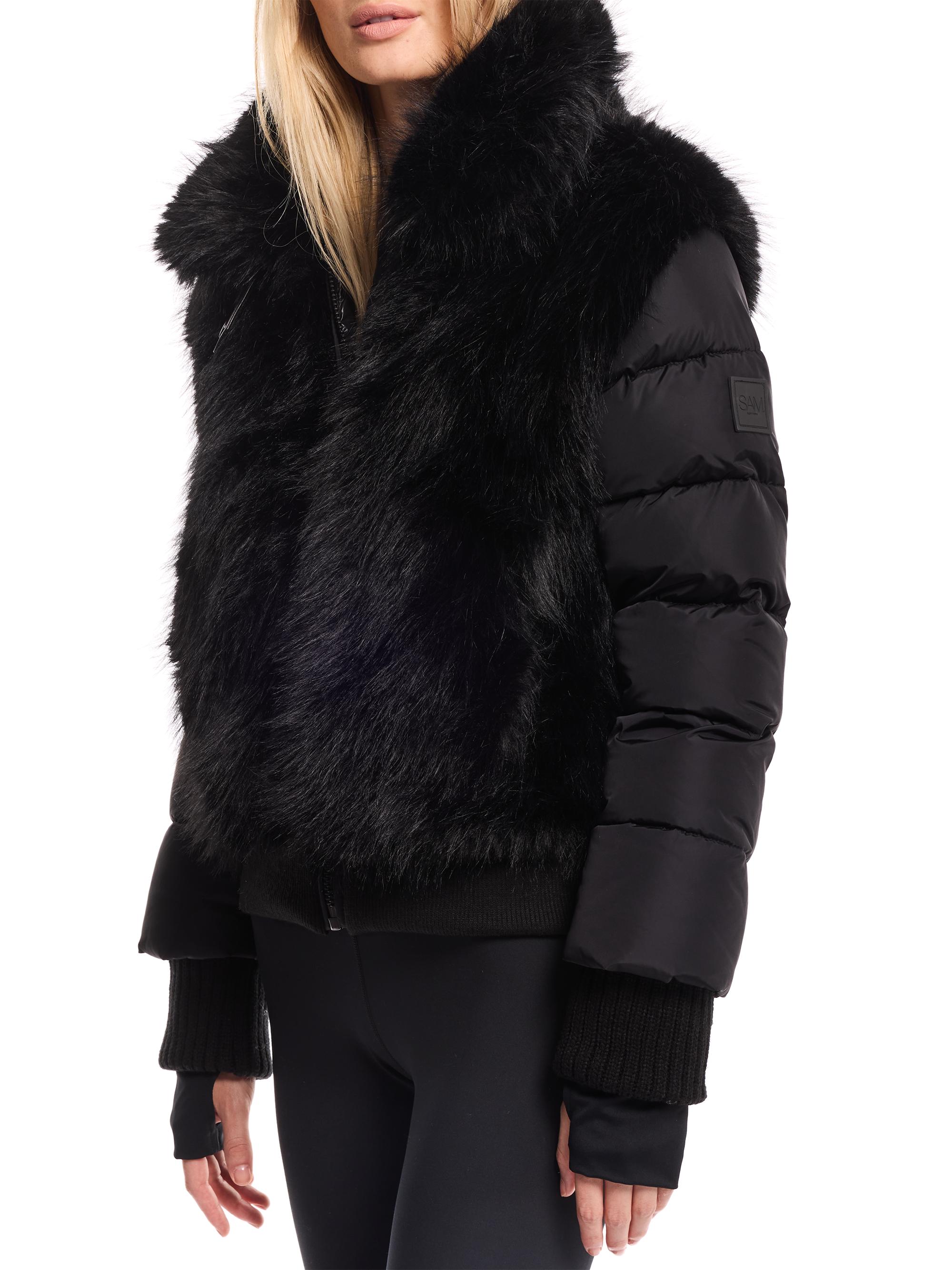 SAM. Carlie Faux Fox Jacket | Saks Fifth Avenue
