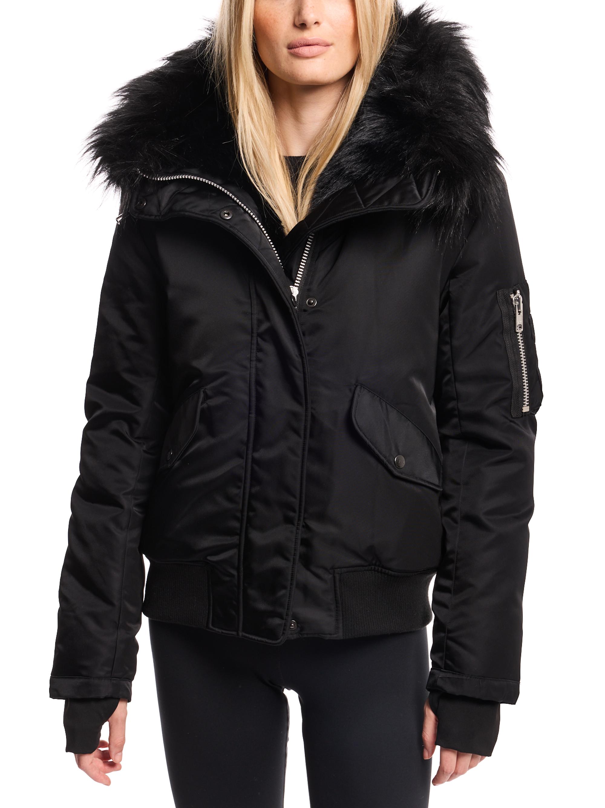 SAM. Sloane Faux-Fur-Trimmed Down Coat | Saks Fifth Avenue