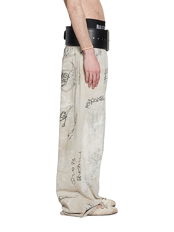 Shop Balenciaga Graffiti Baggy Pants | Saks Fifth Avenue Shop Balenciaga Graffiti Baggy Pants | Saks Fifth Avenue