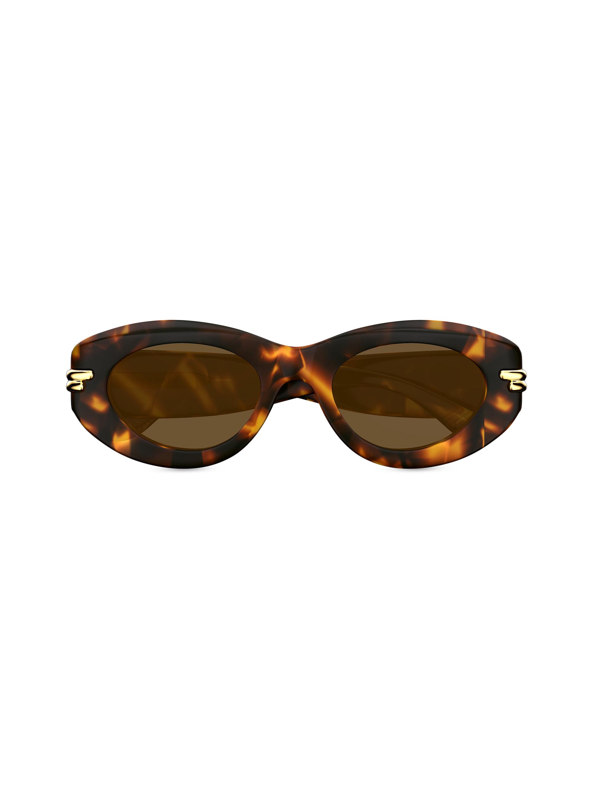 Bottega Veneta Bold Ribbon 51MM Oval Sunglasses | Saks Fifth Avenue