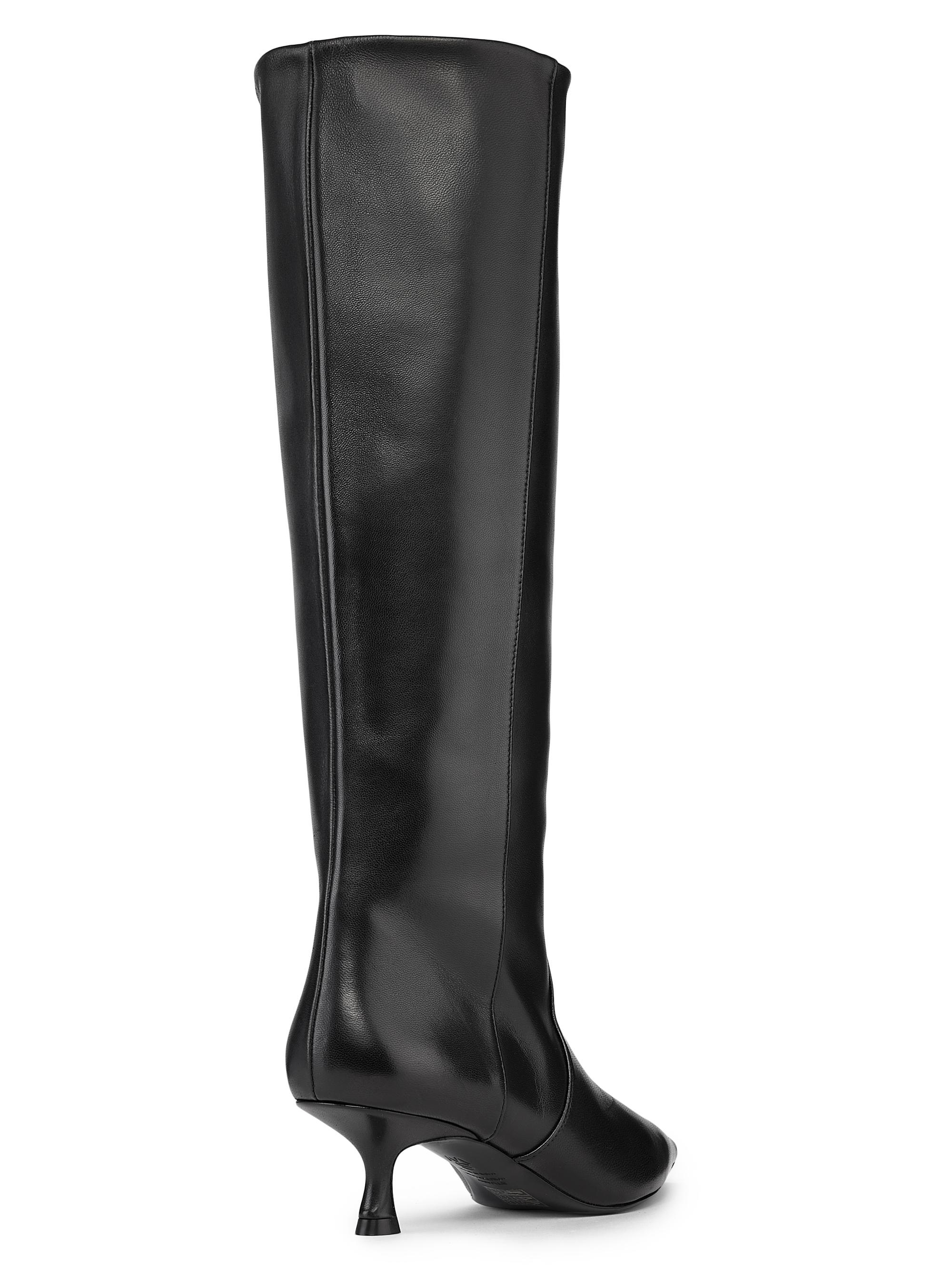 Stuart Weitzman Naomi 50MM Lacquered Leather Boots | Saks Fifth Avenue