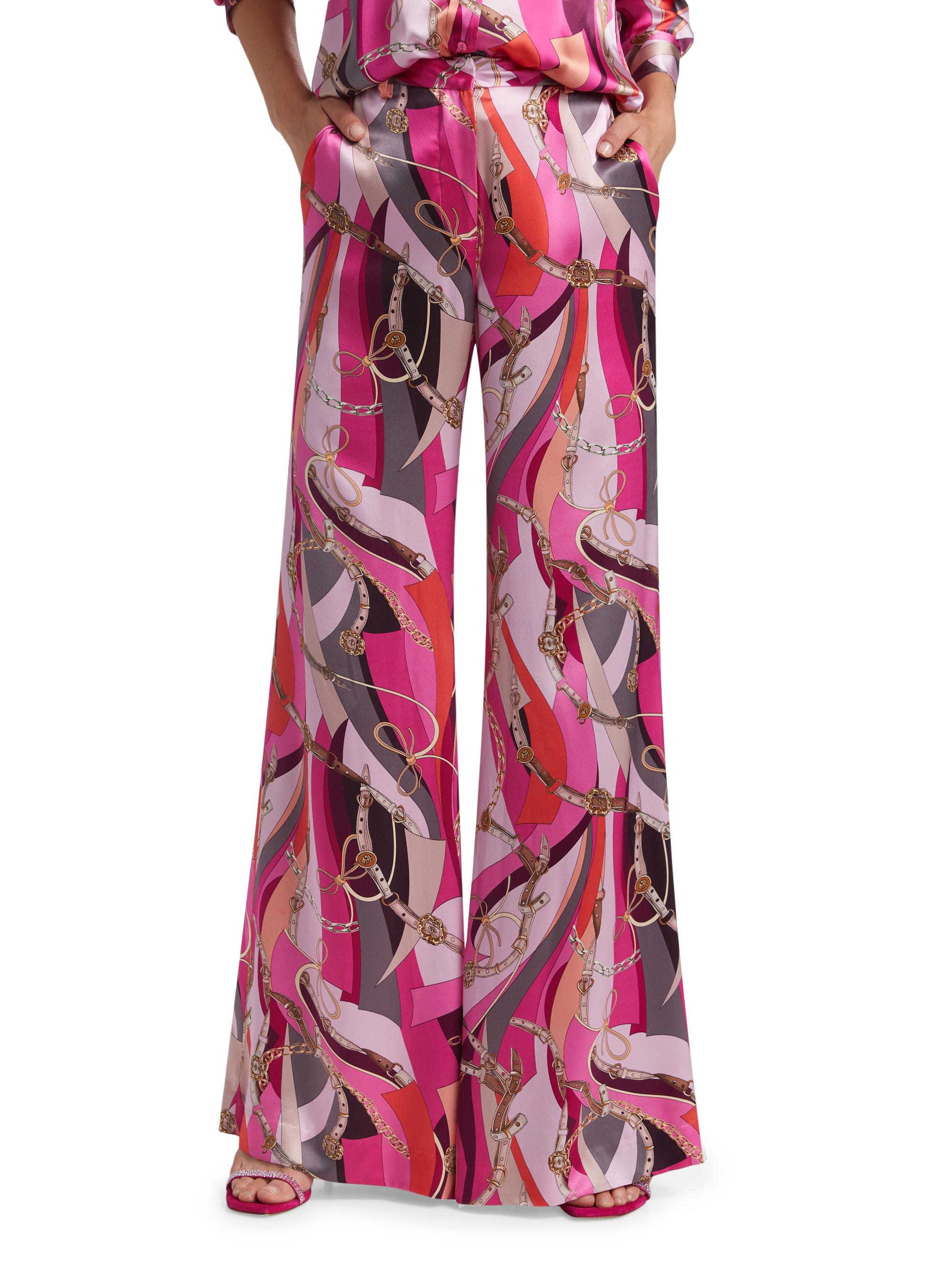 L'AGENCE Pilar Wide-Leg Silk Pants | Saks Fifth Avenue