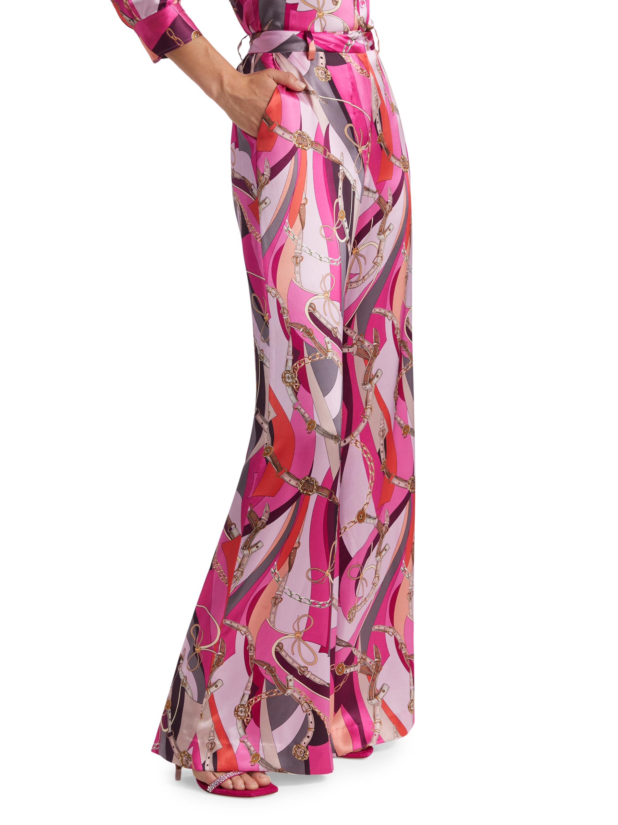 L'AGENCE Pilar Wide-Leg Silk Pants | Saks Fifth Avenue