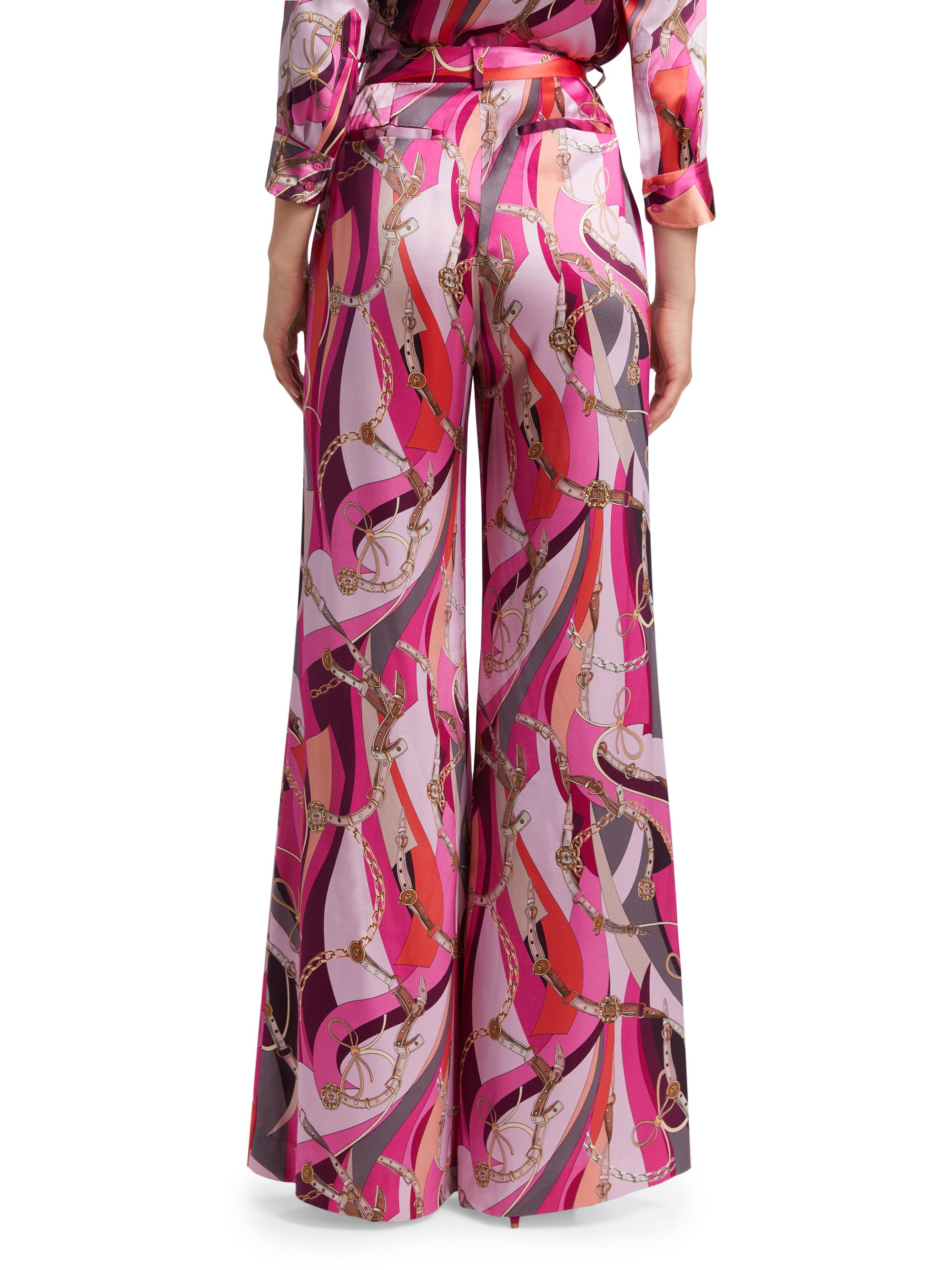 L'AGENCE Pilar Wide-Leg Silk Pants | Saks Fifth Avenue