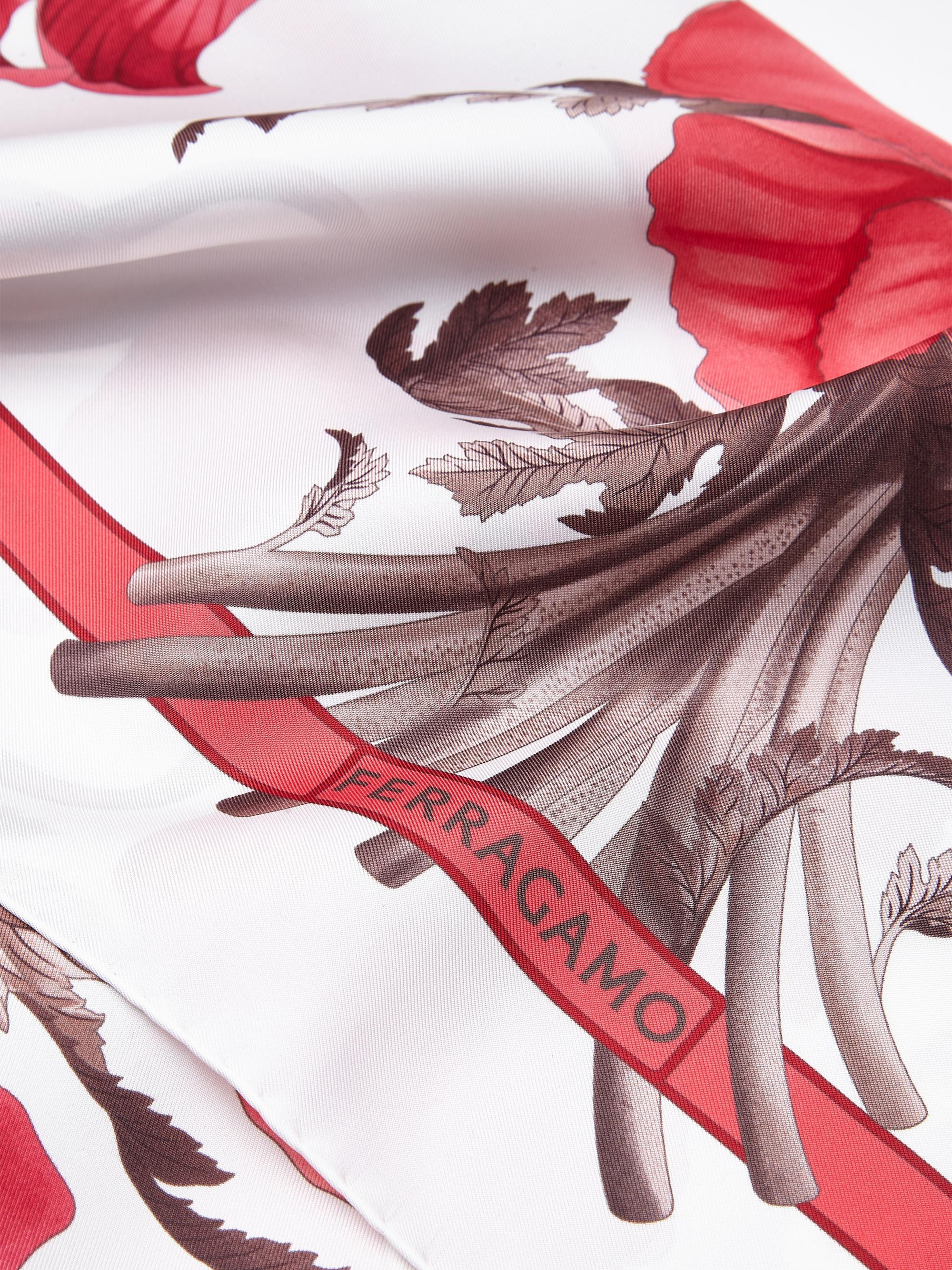 FERRAGAMO Poppy Print Silk Foulard | Saks Fifth Avenue