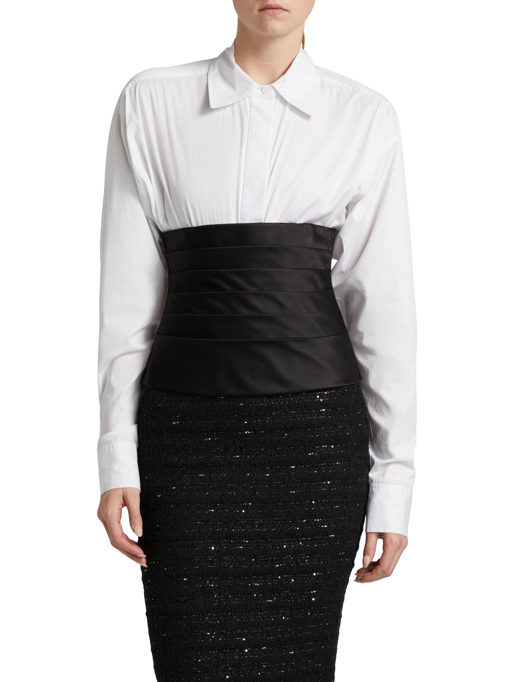 Thom Browne Silk Faille Cummerbund Corset | Saks Fifth Avenue