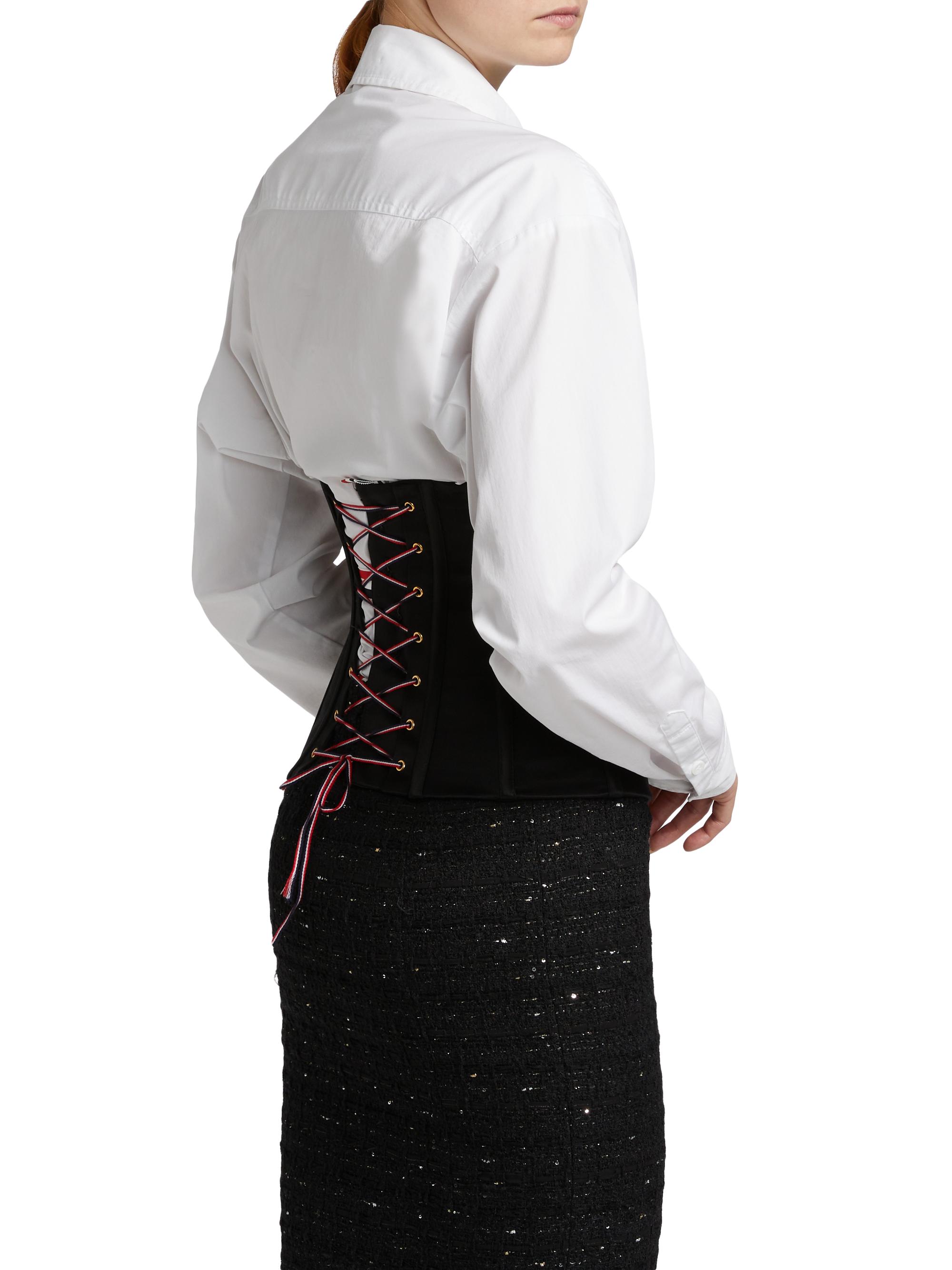 Thom Browne Silk Faille Cummerbund Corset | Saks Fifth Avenue