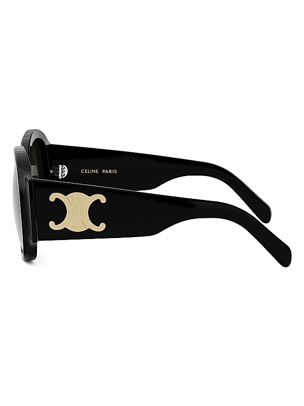 Shop CELINE Maxi Triomphe 54MM Round Sunglasses | Saks Fifth Shop CELINE Maxi Triomphe 54MM Round Sunglasses | Saks Fifth