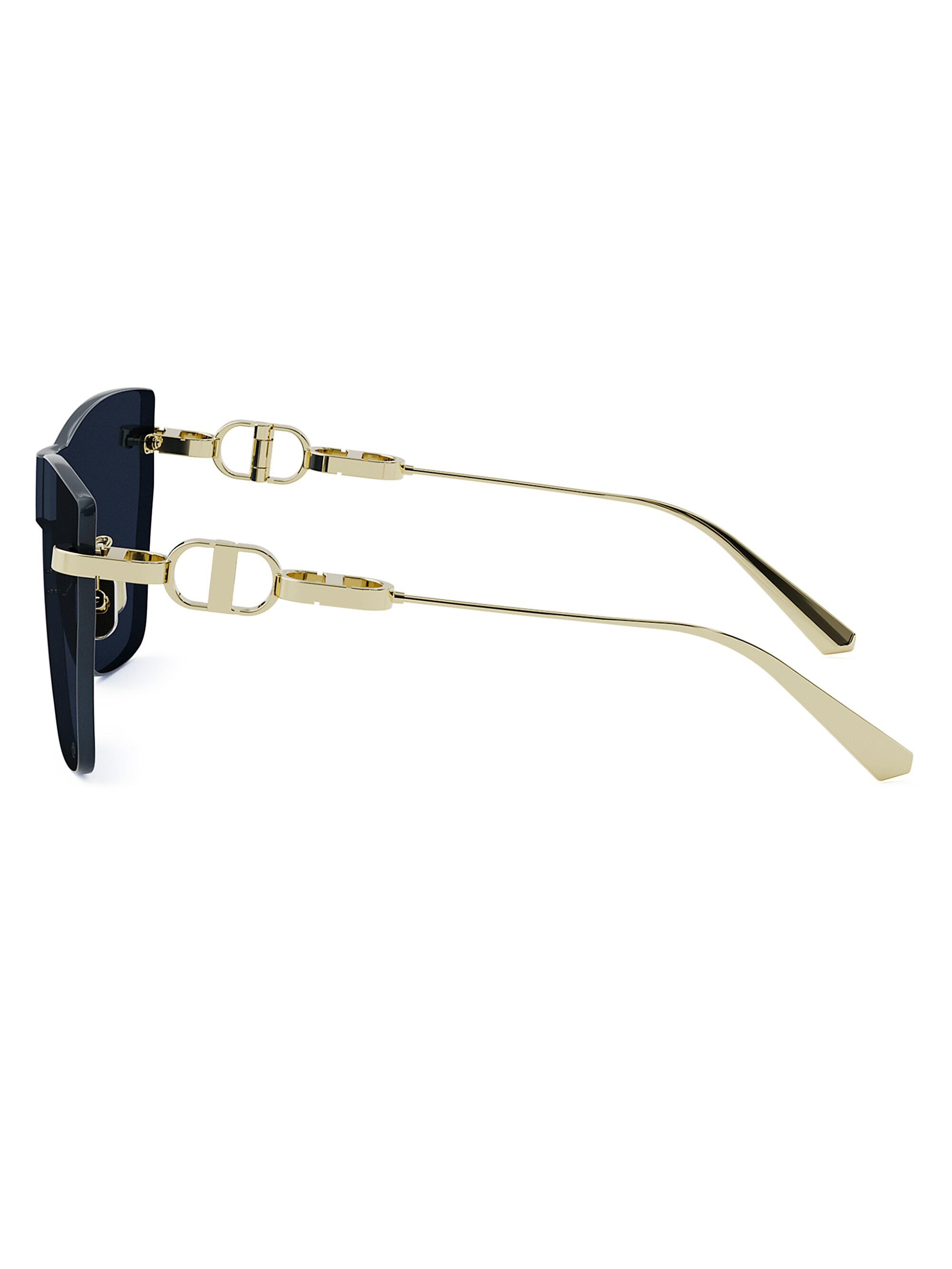 Dior CD Chain M3U 143MM Butterfly Sunglasses | Saks Fifth Avenue