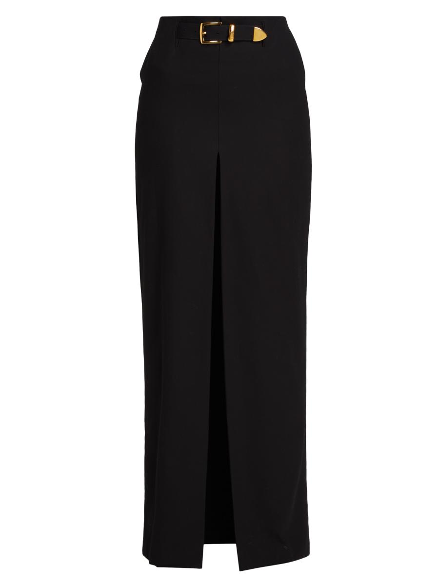 Brandon Maxwell Pierce Cotton Belted Maxi Skirt | Saks Fifth Avenue