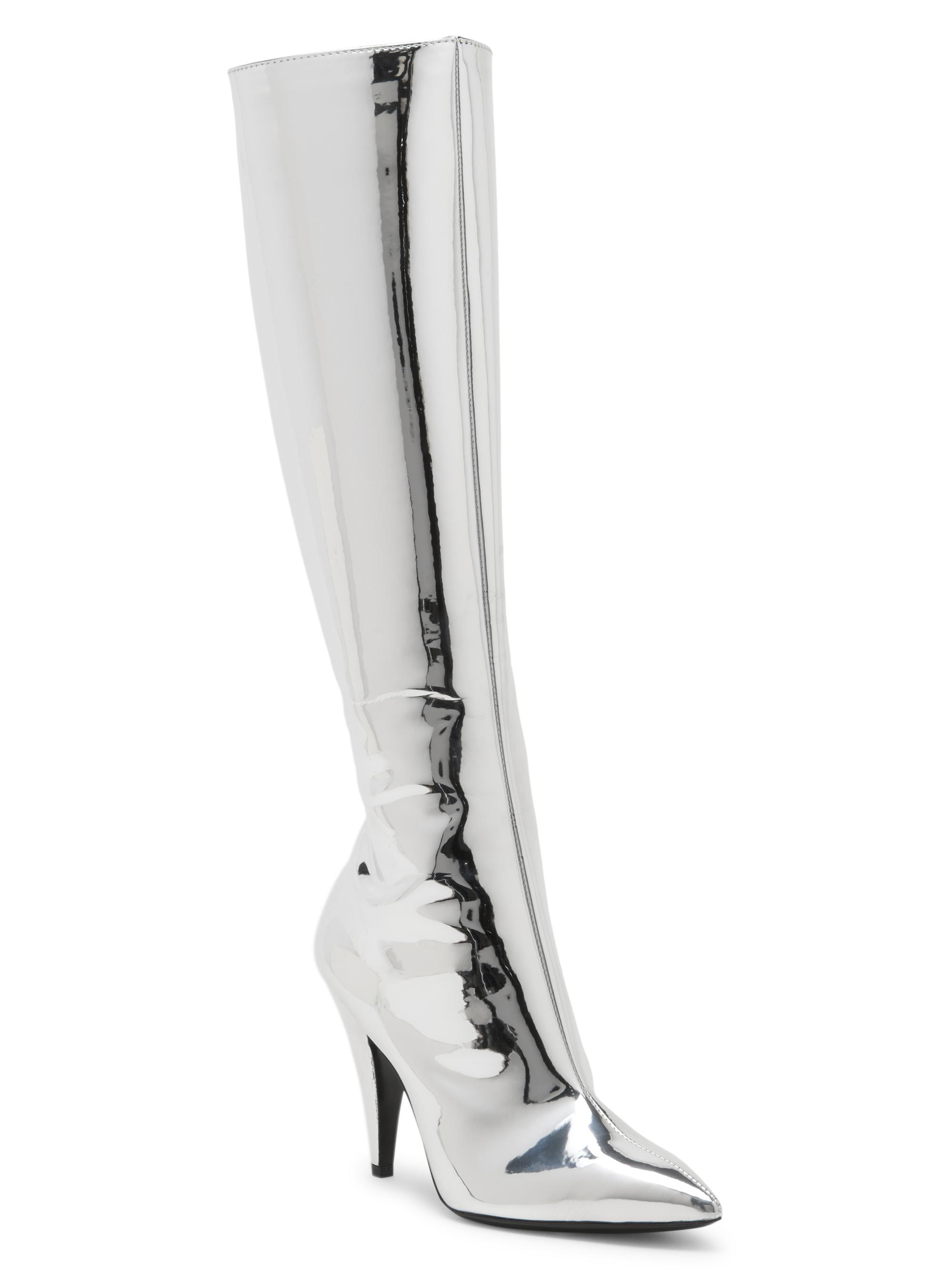 Moschino Tina 100MM Metallic Boots | Saks Fifth Avenue