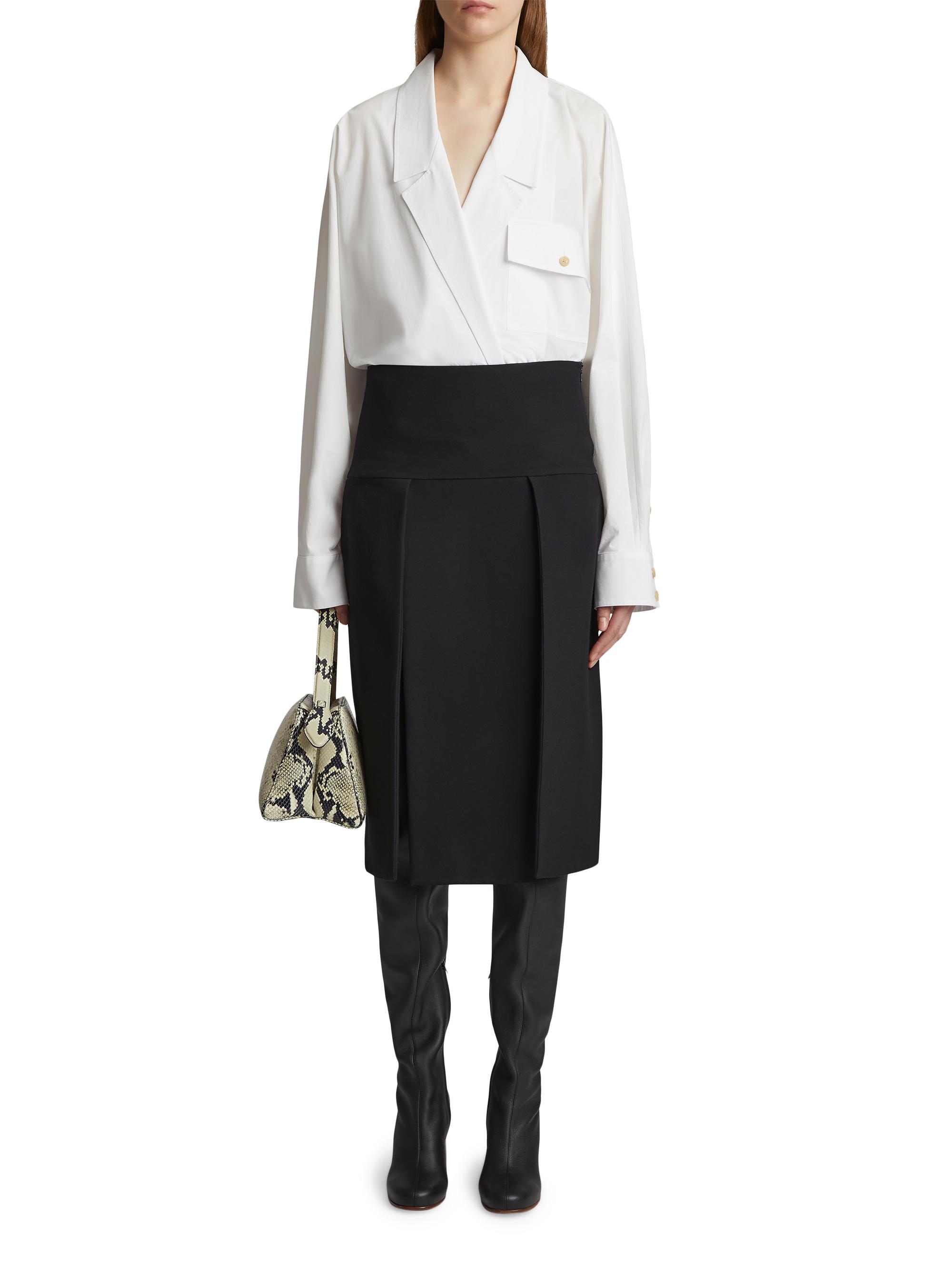 Khaite Garth Cotton One-Button Shirt | Saks Fifth Avenue