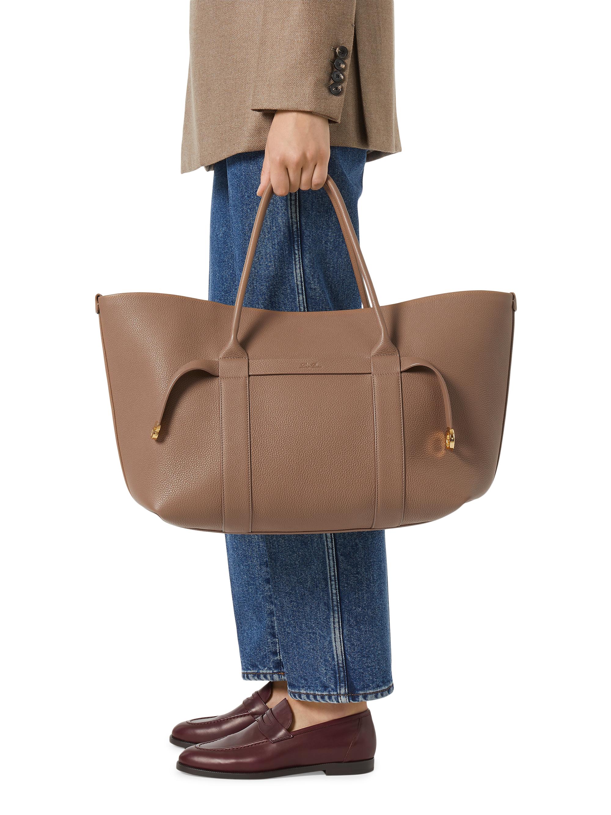 Loro Piana Large Ghiera Leather Shopper Tote Bag | Saks Fifth Avenue