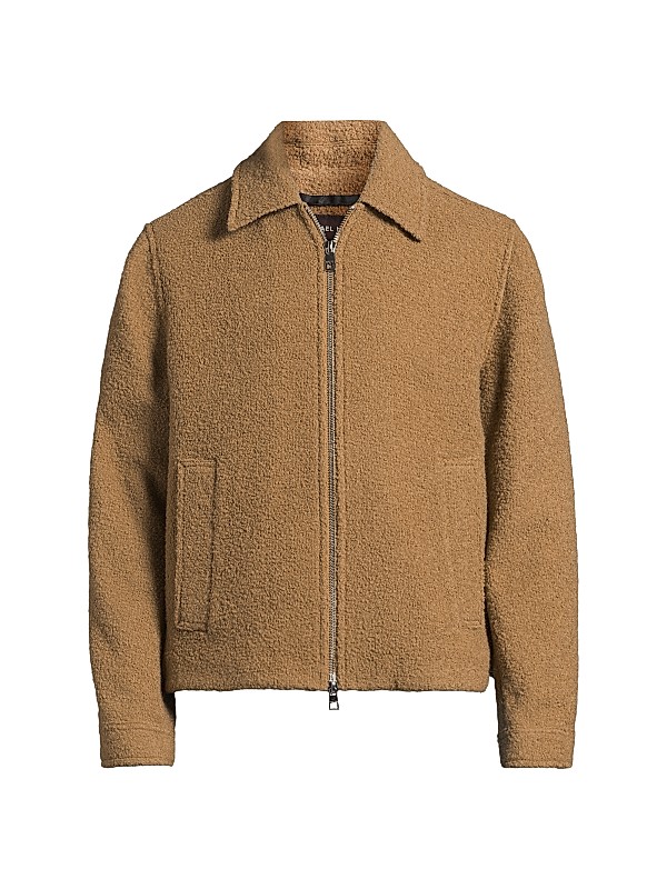 Shop Michael Kors Boucle Zip Shirt Jacket | Saks Fifth Avenue Shop Michael Kors Boucle Zip Shirt Jacket | Saks Fifth Avenue