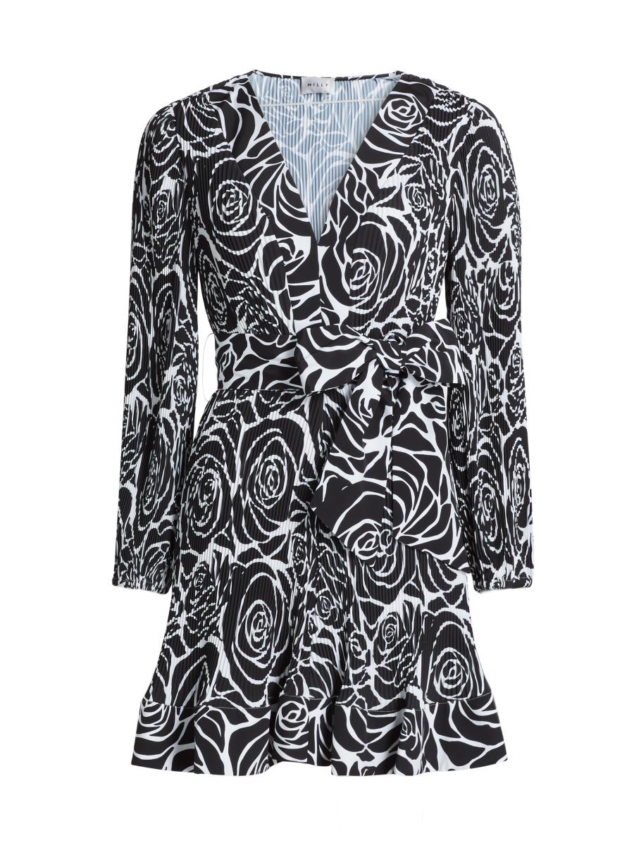 Milly Classy Liv Rose Minidress | Saks Fifth Avenue