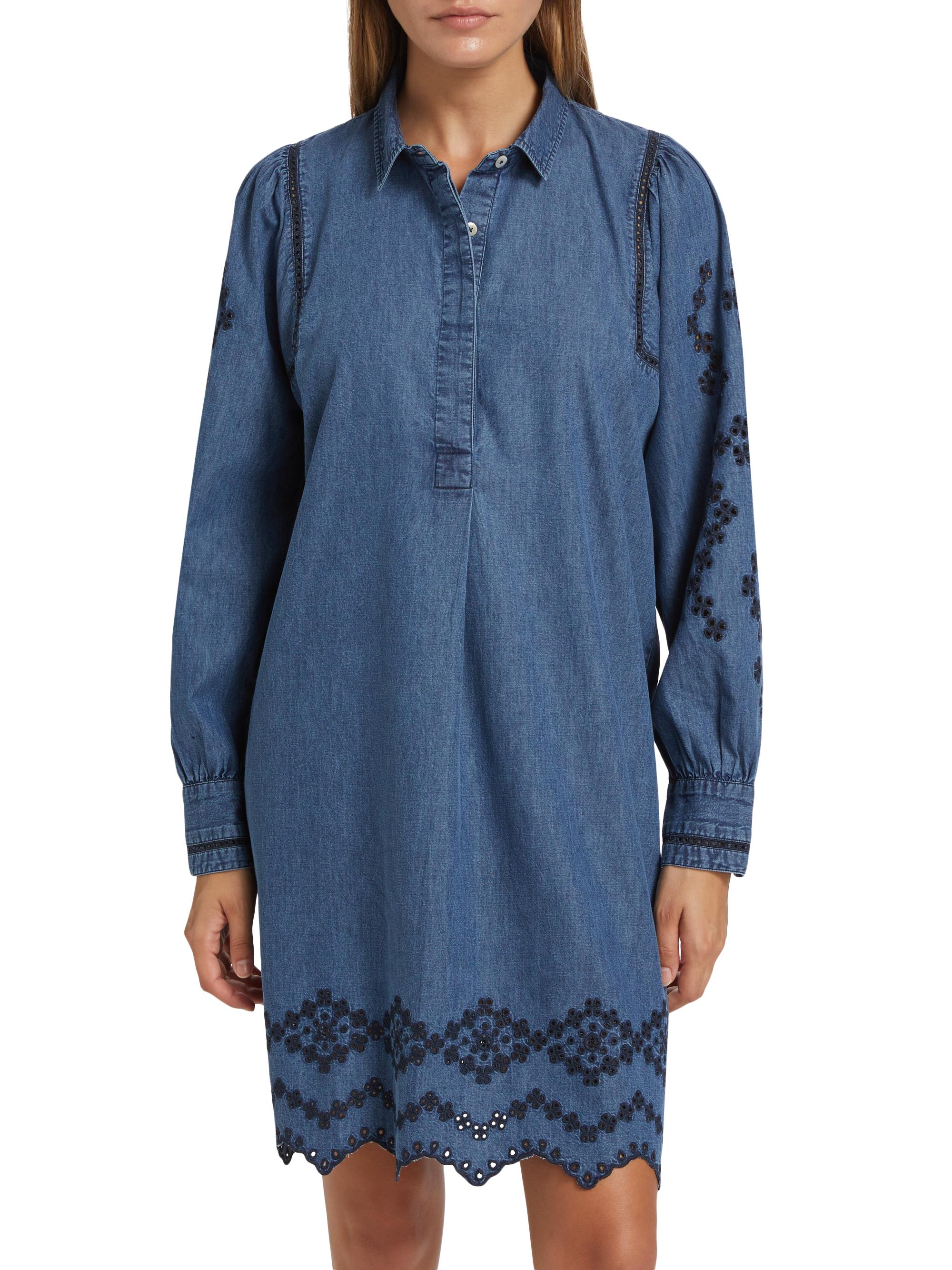 Rails Fernanda Denim Shift Dress | Saks Fifth Avenue